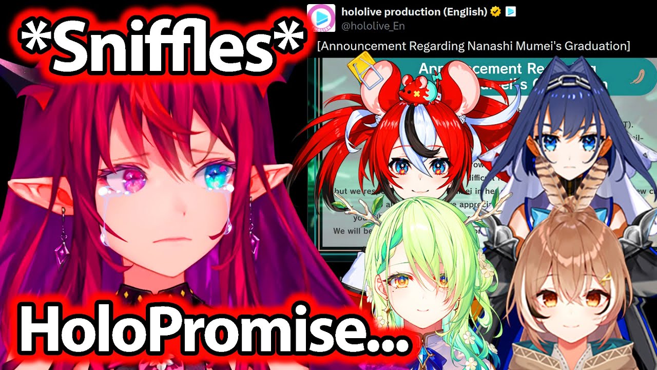 IRyS Couldn't Hold Back Her Tears While Addressing Mumei's Graduation ...