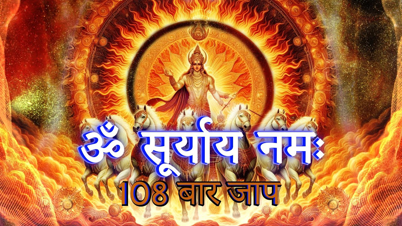 Surya Mantra 108 Times | ॐ सूर्याय नमः | Om Suryaya Namah | सूर्य ...