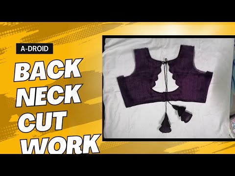 Cutwork design for blouse back #video #trending - YouTube