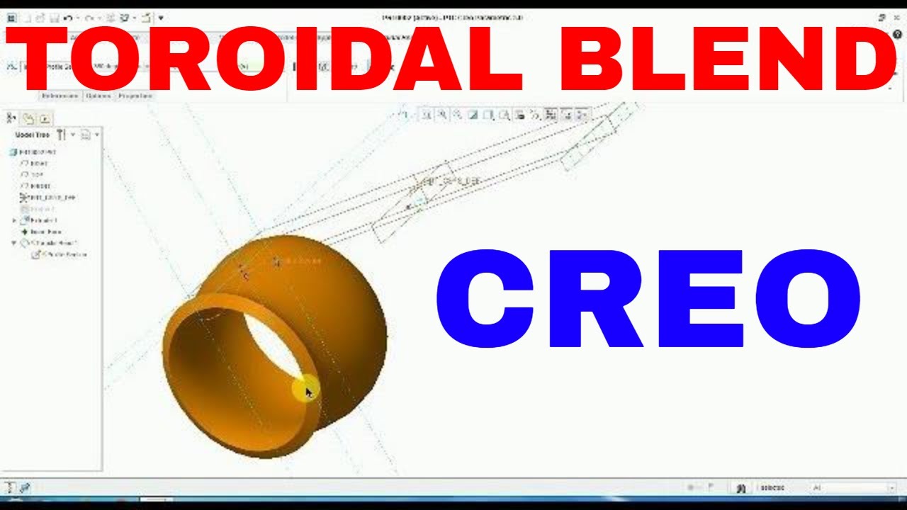 Creo Parametric - Toroidal blend Command || Complete Explanation - YouTube