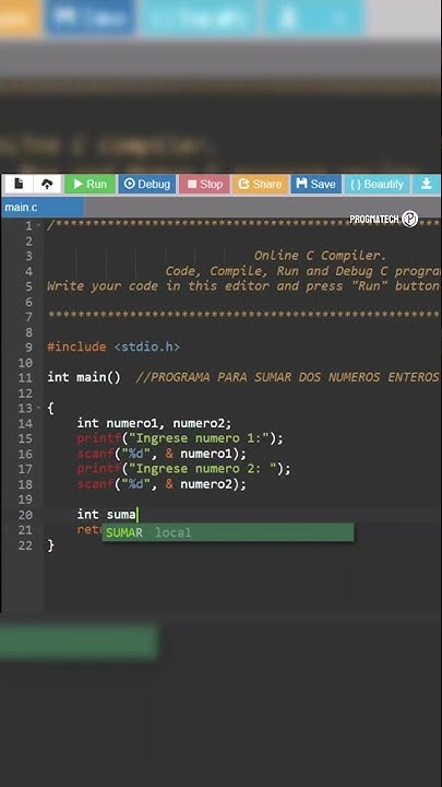 Aprende C *8 #short #c #programacion #codigos #programming - YouTube