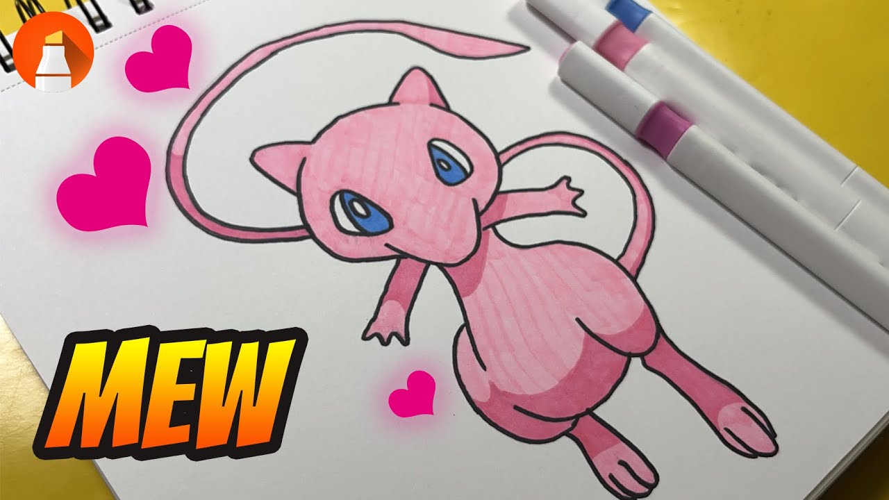 How to draw mew easy | step by step for beginners - Andy Art Hub - YouTube