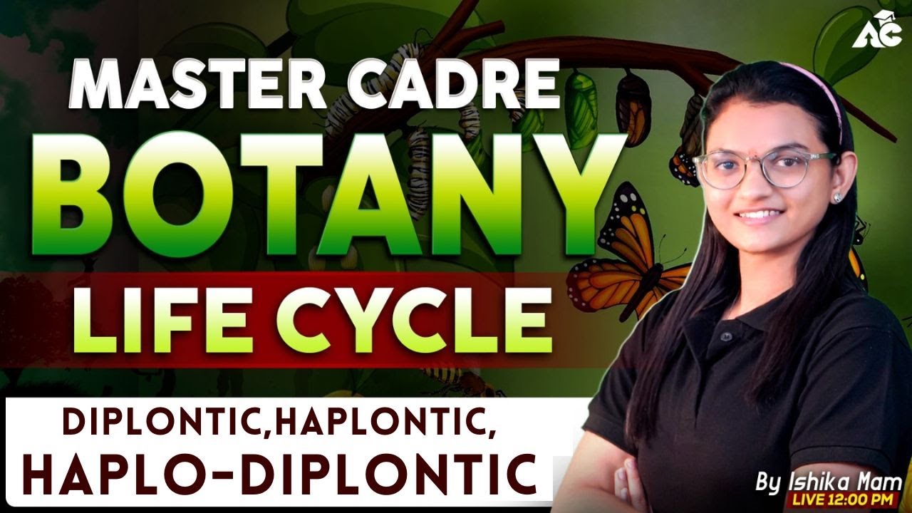 Master Cadre Botany 2025 | Life Cycle | Diplontic,Haplontic,Haplo ...