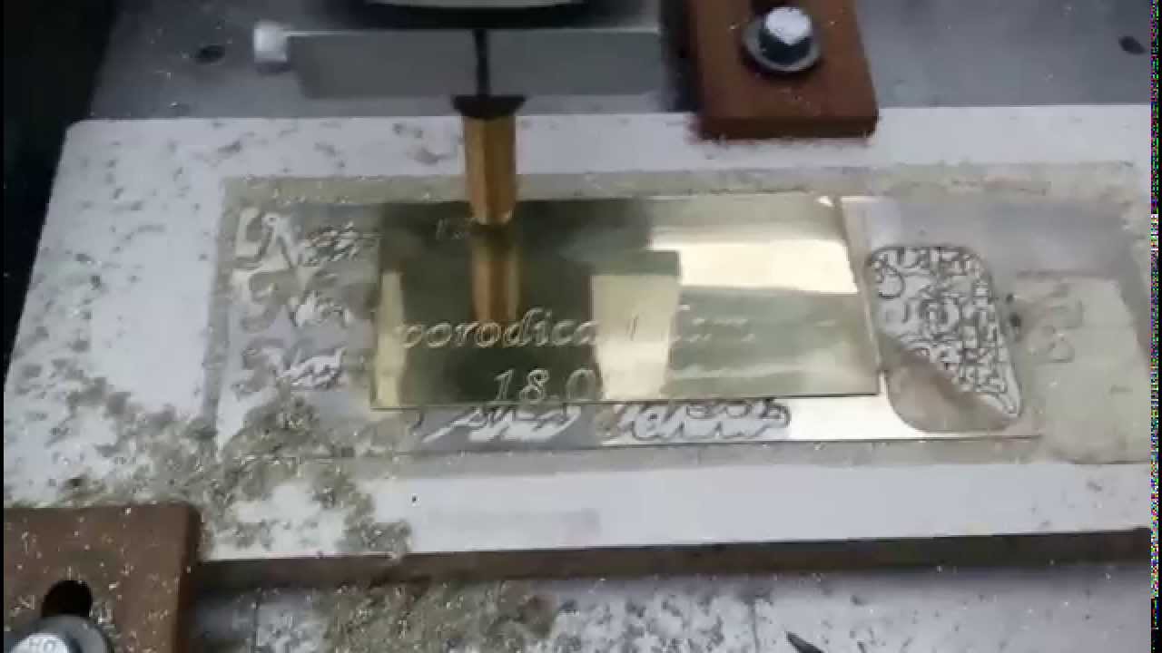cnc engraving diamond - YouTube