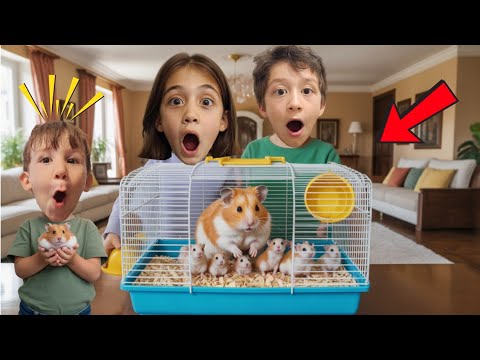 Eyvahh Hamster Evi Su Bastı!! Eylül Poyraz Dev Hamsterın Yavrularına Yeni İsim Koydu!! Tufan Şok!!