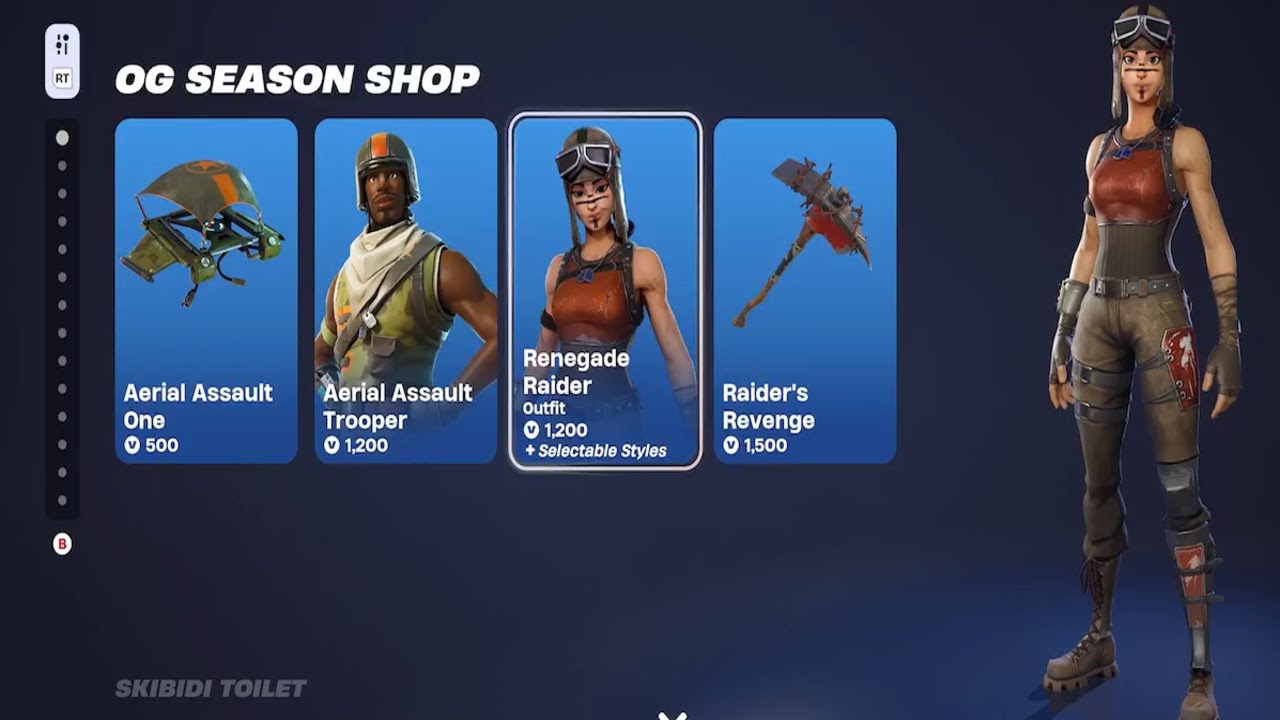 RENEGADE RAIDER IS BACK! - Fortnite Item Shop - YouTube