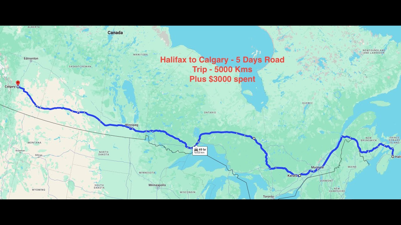 Family Road Trip - Nova Scotia - Halifax to Alberta - Calgary - Trip ...