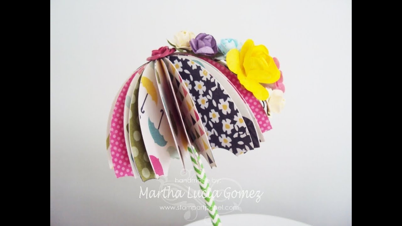Tutorial Sombrilla de Flores - YouTube
