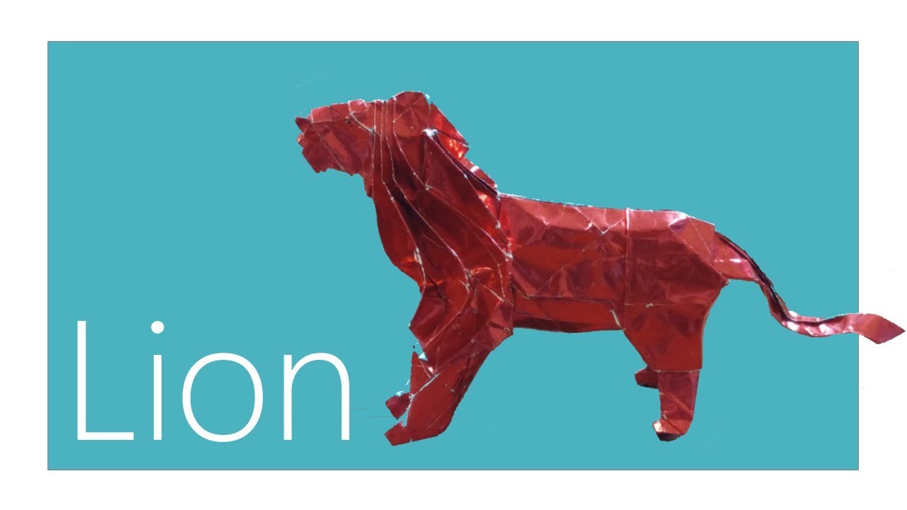 Lion Origami Tutorial (Satoshi Kamiya) - YouTube