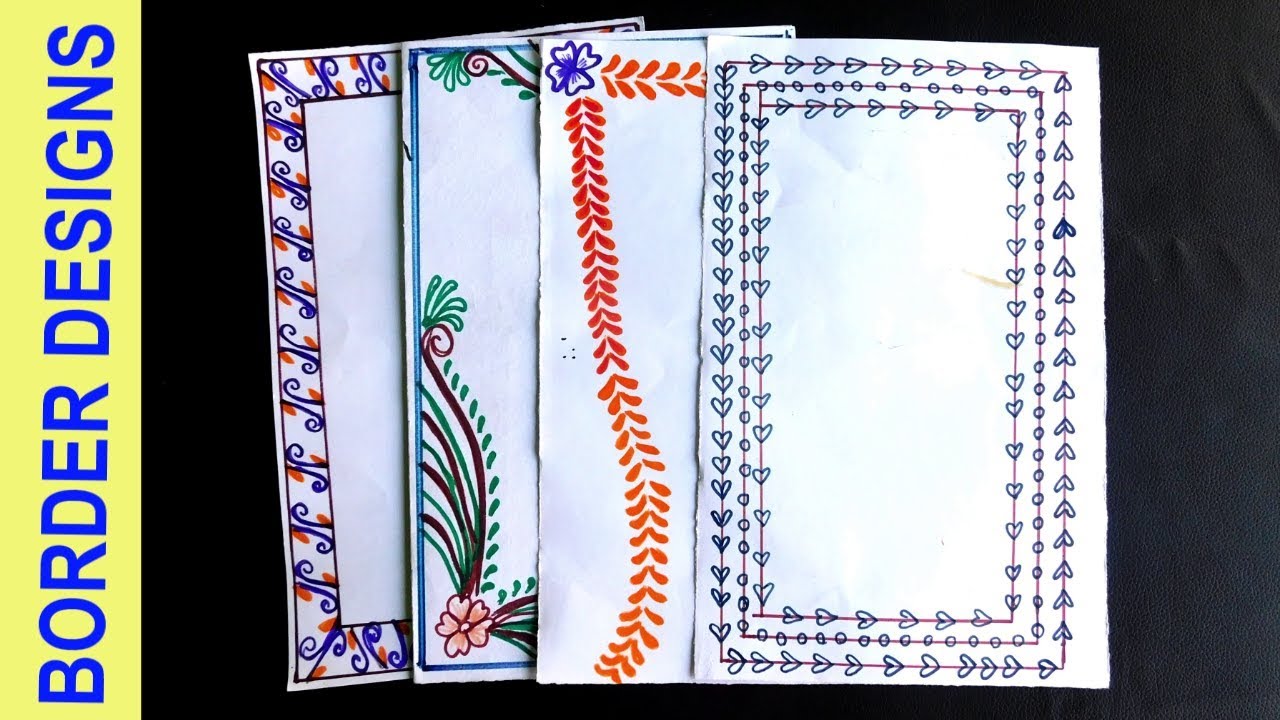Kids School border designs on paper | new project design | border ...