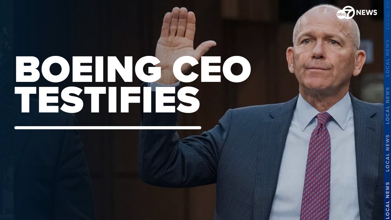 Boeing CEO testifies on company safety culture - YouTube