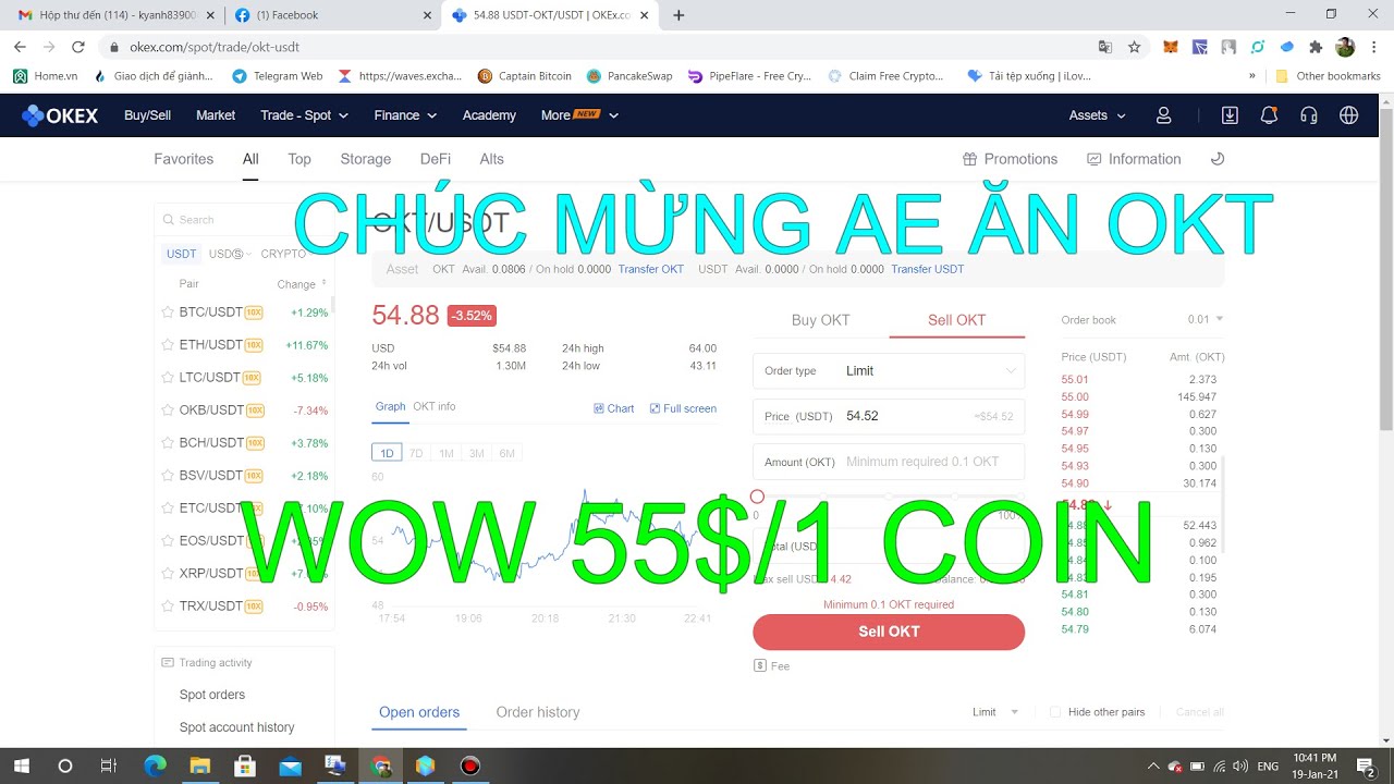 Chúc Mừng AE- Stake OKB Ăn OKT ~65$ /1 Coin -Vào Check Tài Khoản Nhé ...