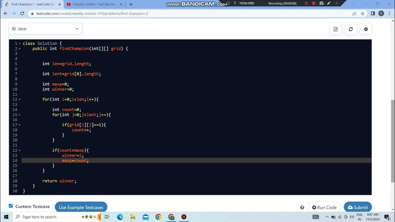 100115. Find Champion I | Leetcode Weekly Contest 370. - YouTube