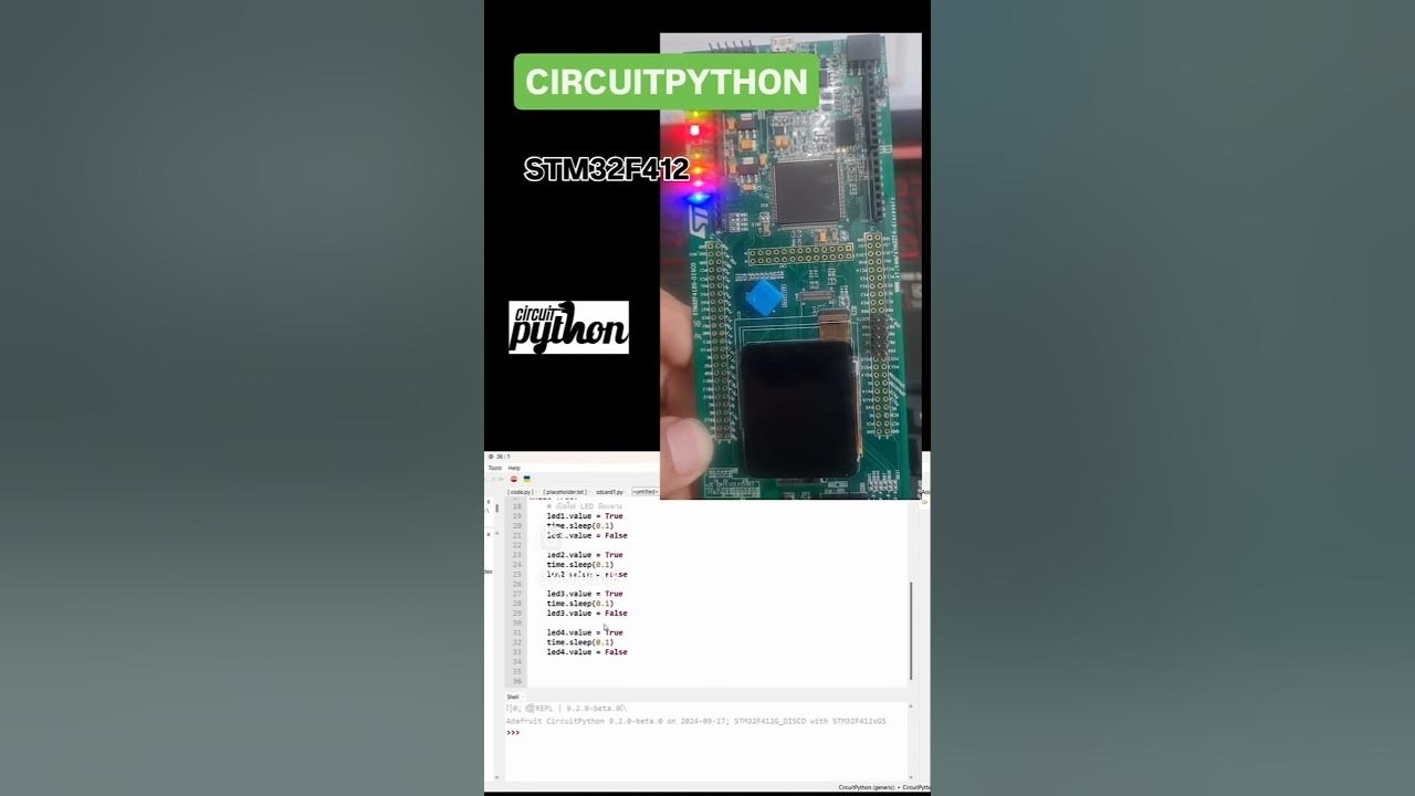 CircuitPython On STM32F412 #trending #stm32 - YouTube