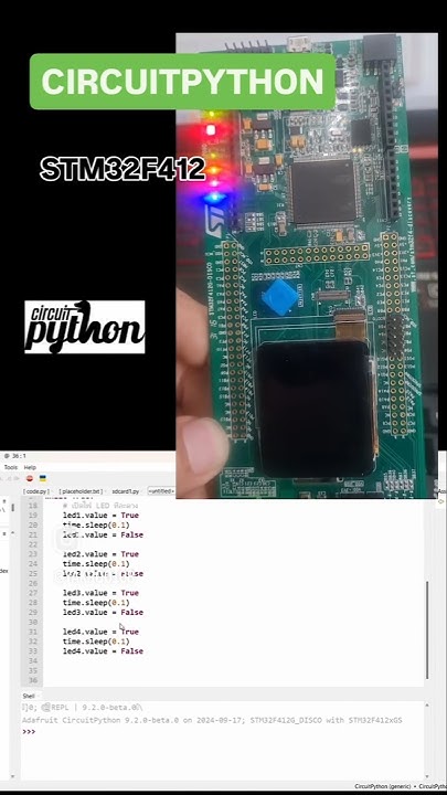 CircuitPython On STM32F412 #trending #stm32 - YouTube