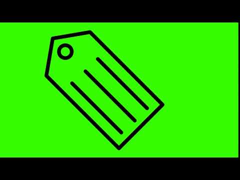 Animated Tag Icon on Green Screen - YouTube