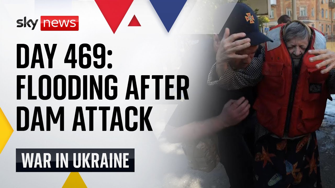 Ukraine War Day 469: Flooding after dam attack - YouTube