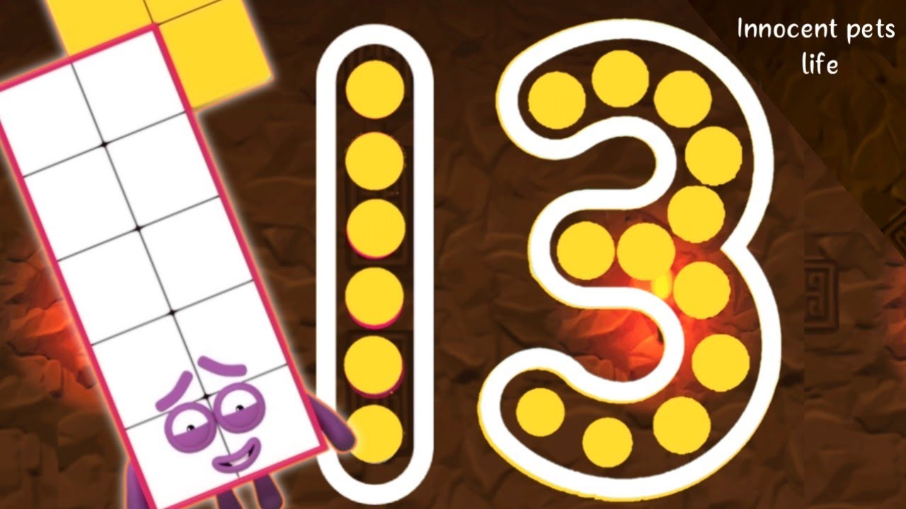 Numberblocks 13 Magic run - Introducing with Special number of Thirteen ...
