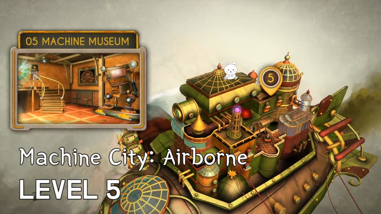 Escape Machine City Airborne Level 5 Machine Museum Walkthrough ...