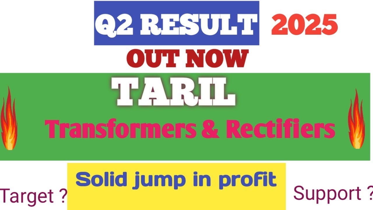 TARIL Q2 Result. Transformer and Rectifire q2 result today. Taril stock ...