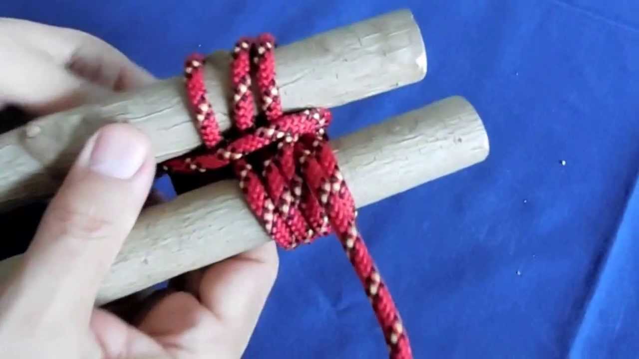 How to tie sheer lashing - YouTube