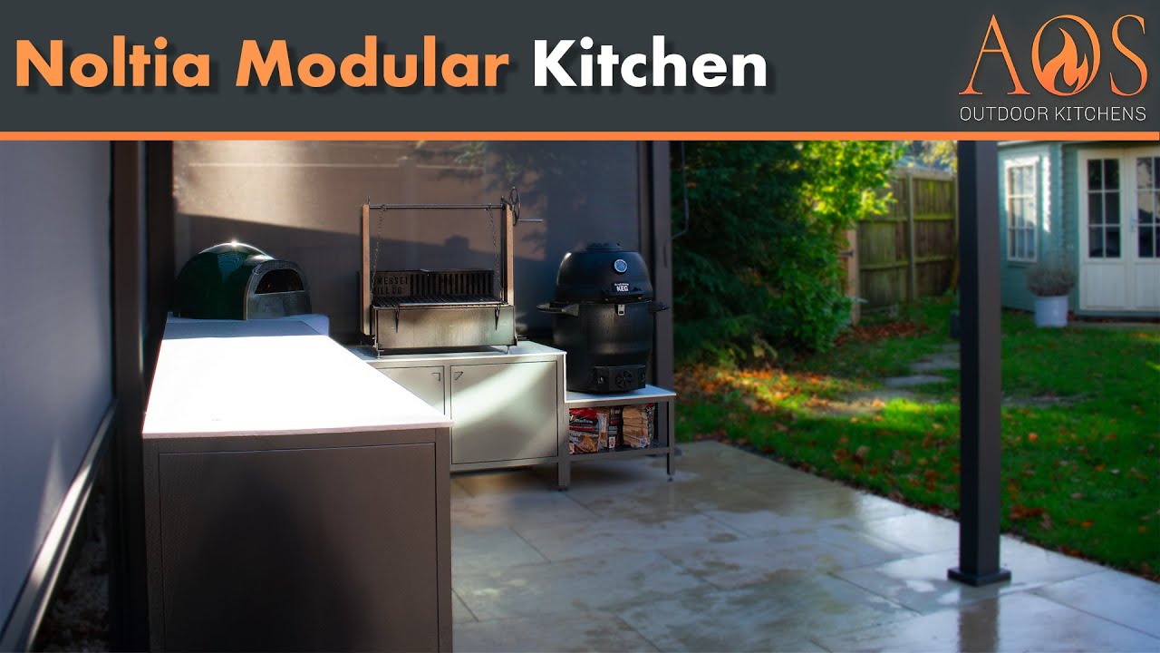 Modern Modular Outdoor Kitchen Tour with Cooking | Delivita, Somerset ...