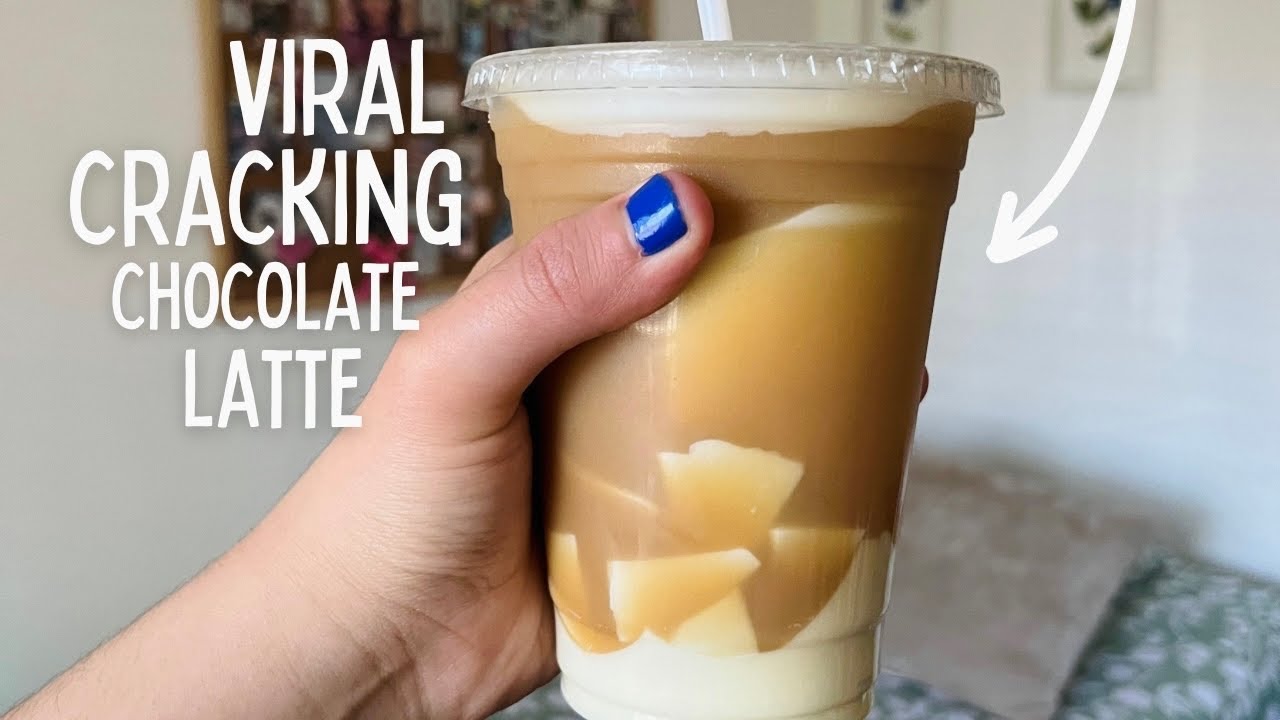 Viral Cracking Chocolate Latte | How To Make Crackle Coffee | Paola ...