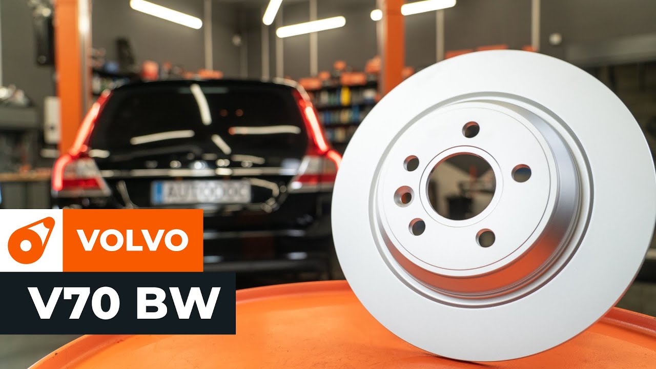 Så byter du bromsskivor och bromsbelägg bak på VOLVO V70 BW [AUTODOC ...