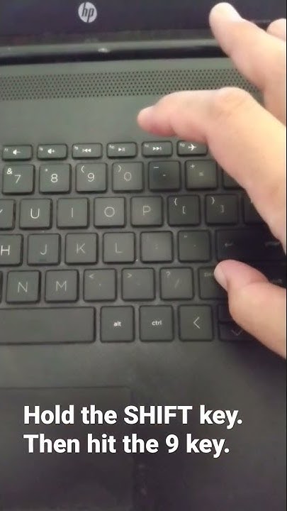 How to Type Parentheses () - YouTube