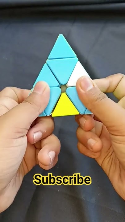 How to solve pyraminx cube || #viral #shortsfeed #solve #short #shorts #rubikscube - YouTube