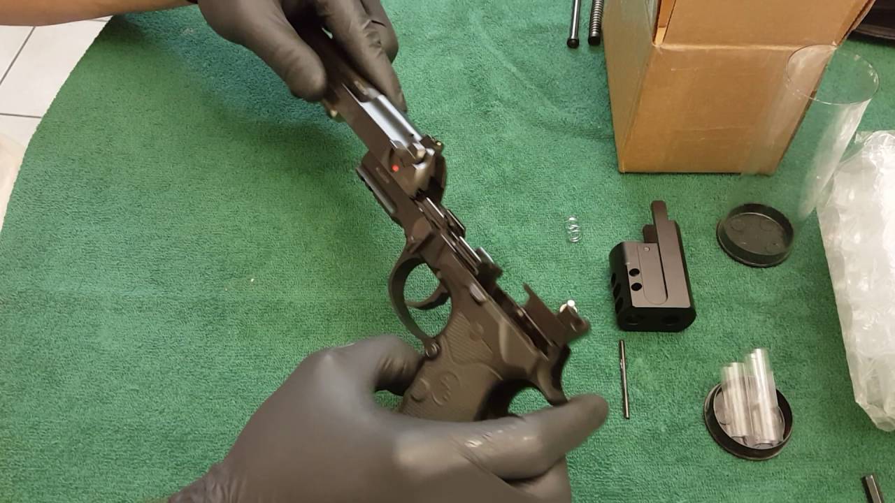 Beretta 96A1 Ric's SGS compensator review and install. - YouTube