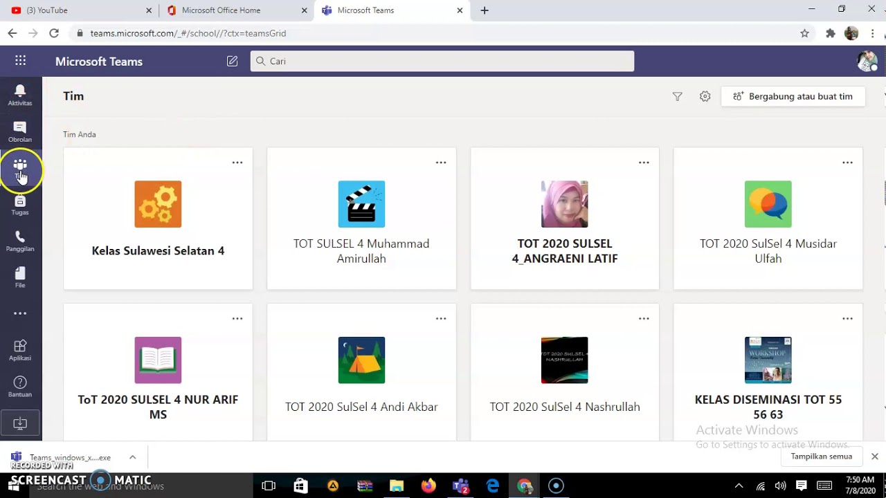 TUTORIAL MEMBUAT KELAS PADA TEAMS MICROSOFT OFFICE 365 - YouTube