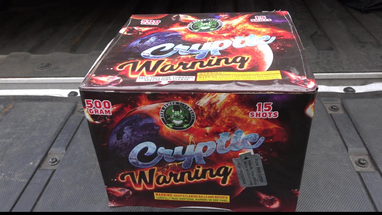CRYPTIC WARNING by PYRO DEMON FIREWORKS - YouTube