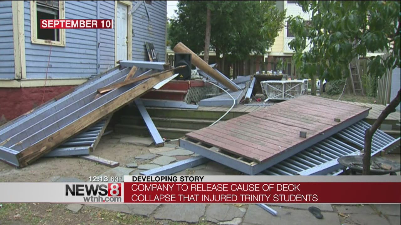 Report to detail cause of deck collapse that injured Trinity students ...