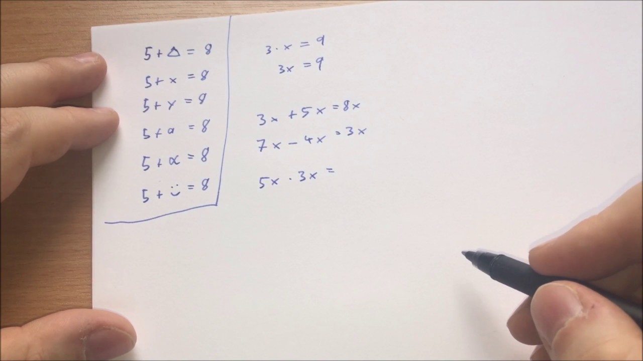 Mit Variablen rechnen - einfach und verständlich erklärt - mathe ...