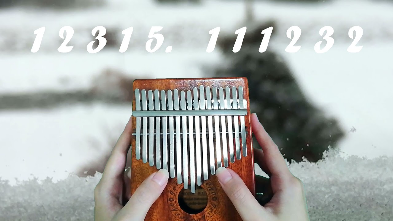 So This Is Christmas - Kalimba Easy Tutorial with number notes - YouTube