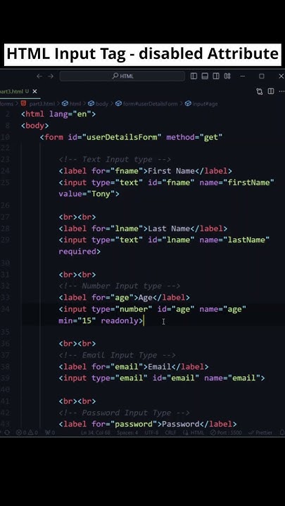 Mastering Html Input Tags How To Use The Disabled Attribute Effectively Htmlform