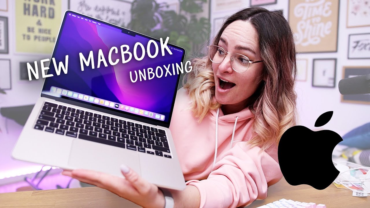 UNBOXING my new MacBook for remote work 💻 - YouTube