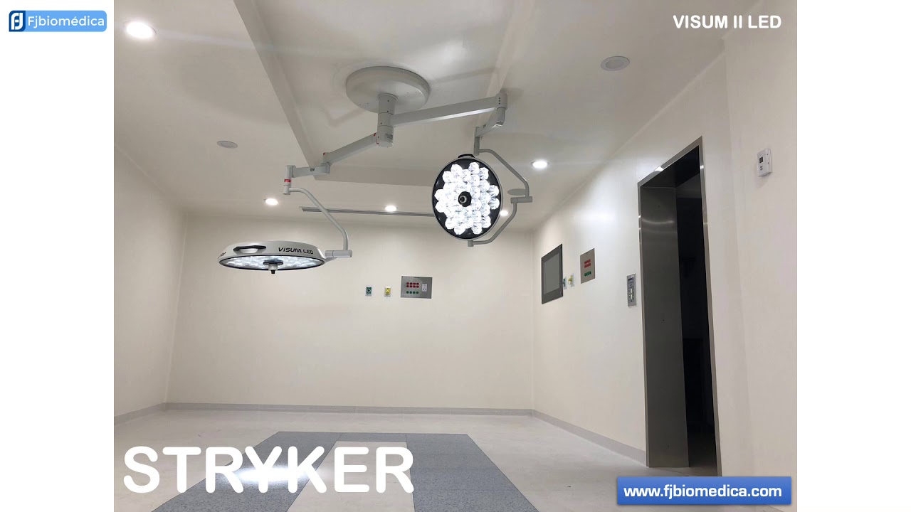 Lamparas cirugia stryker visum LED II - YouTube