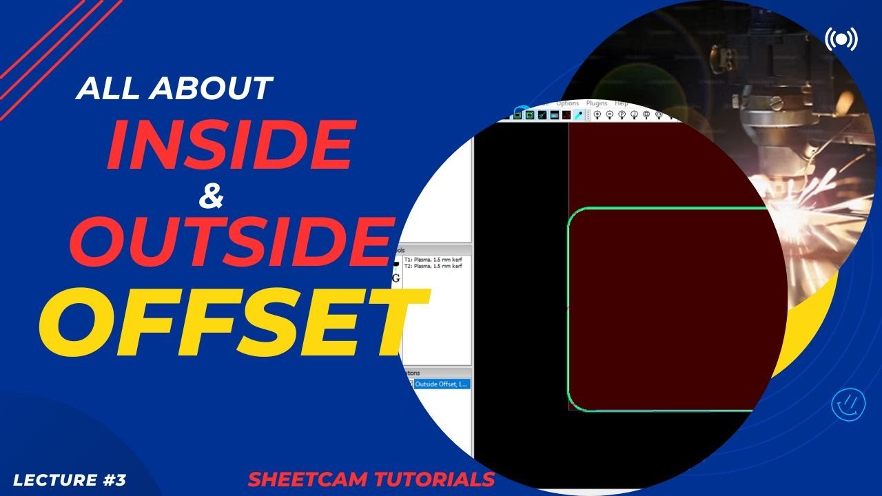 Lec #3 All about Offsets Contour Methods in SheetCam for CNC Plasma Cutting | Sheetcam Tutorial ...