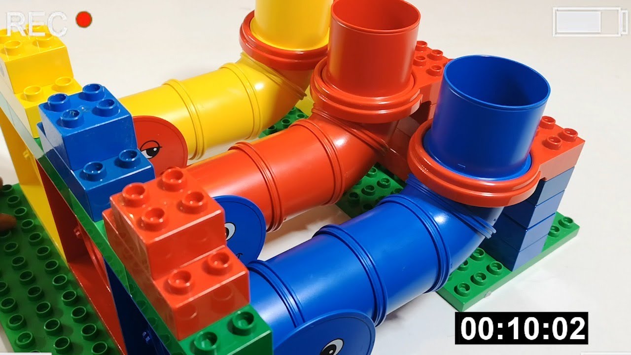 Lego Build and Play Garbage Fire Truck, Tractor, Police Cars, Crane ...