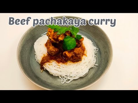 Beef Pachakaya Curry | നാടൻ ബീഫും കായയും | Meal tonight. - YouTube