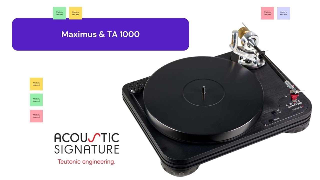 Acoustic Signature Maximus & TA 1000 - YouTube