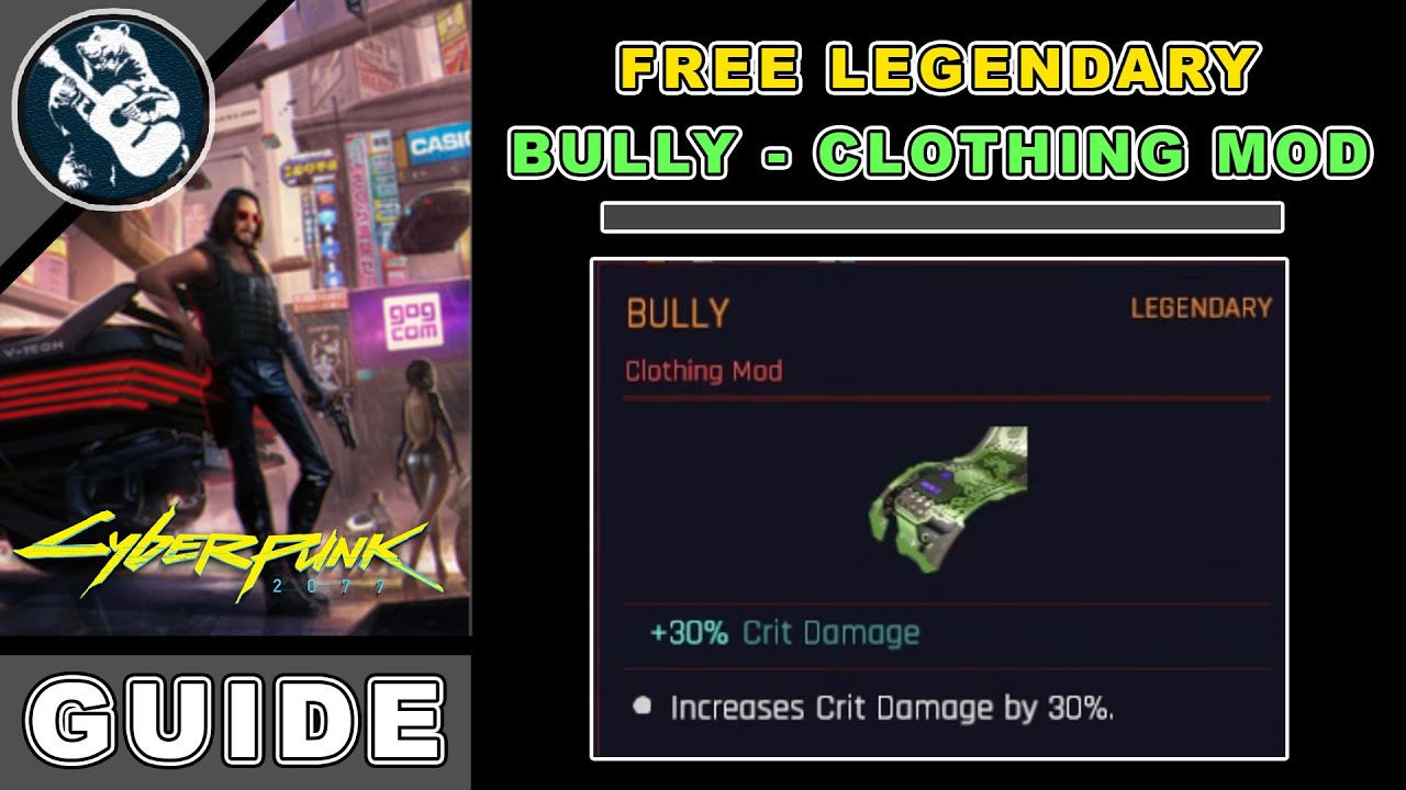 Free Legendary Bully Clothing Mods in Cyberpunk 2077 Free Clothing Mods ...