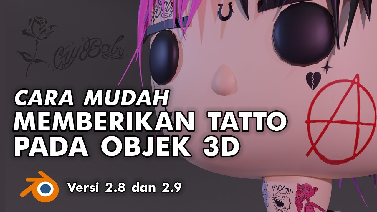 CARA MEMBERIKAN TATTO PADA OBJEK 3D BLENDER - Blender 3D Indonesia ...