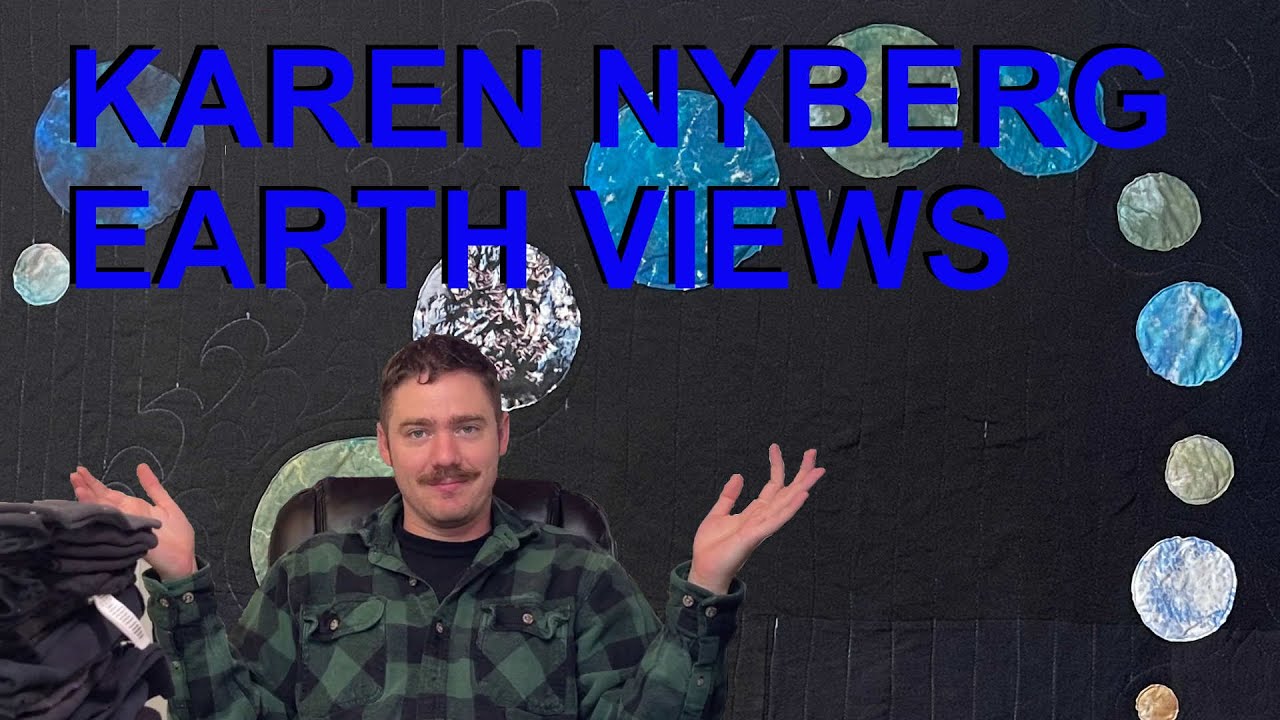 Quilt From Astronaut Fabric: Using Karen Nyberg's "Earth Views" Line: Orbital Pattern - YouTube