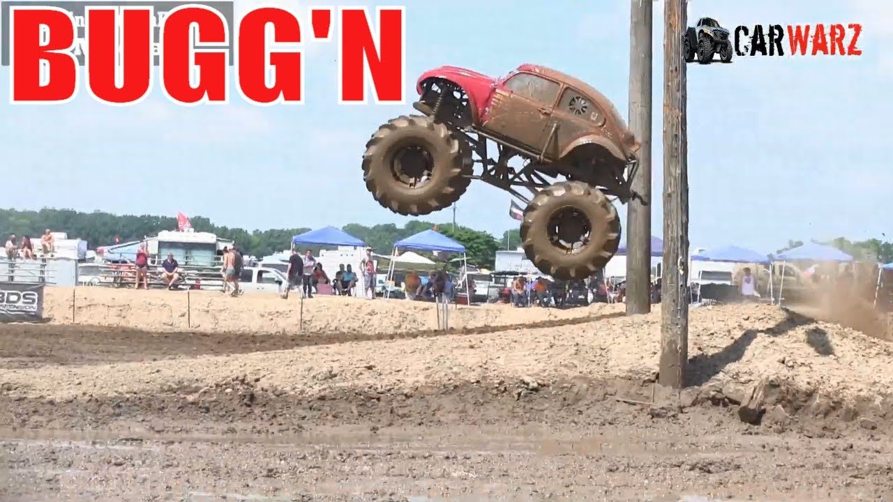 BUGG'N VW BUG Mega Truck Airing Out At Mid Michigan Mudfest 2019 - YouTube