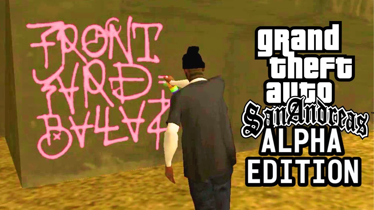 GTA San Andreas Alpha Edition Mission Tagging Up Turf - YouTube