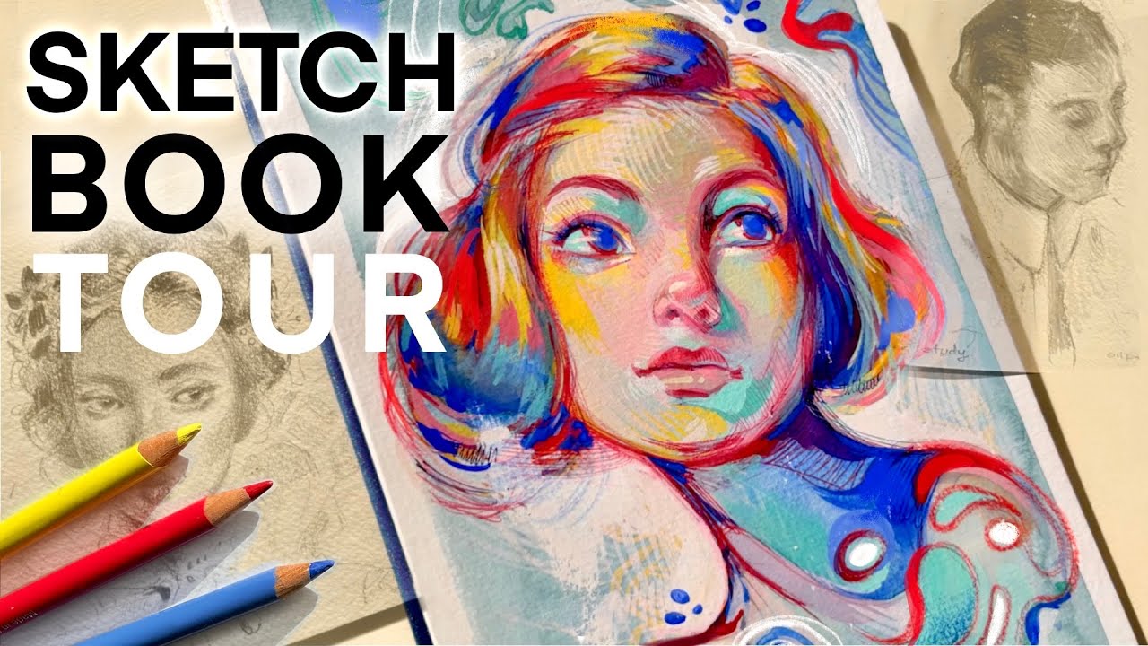 SKETCHBOOK TOUR! Adventure Awaits + GIVEAWAY - YouTube