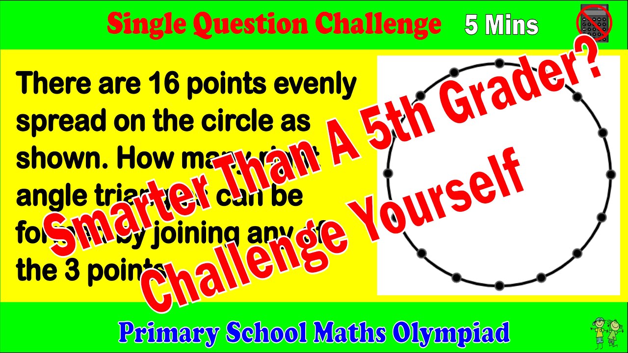 Primary School Math Olympiad - Single Question Challenge, 5 Minutes ...